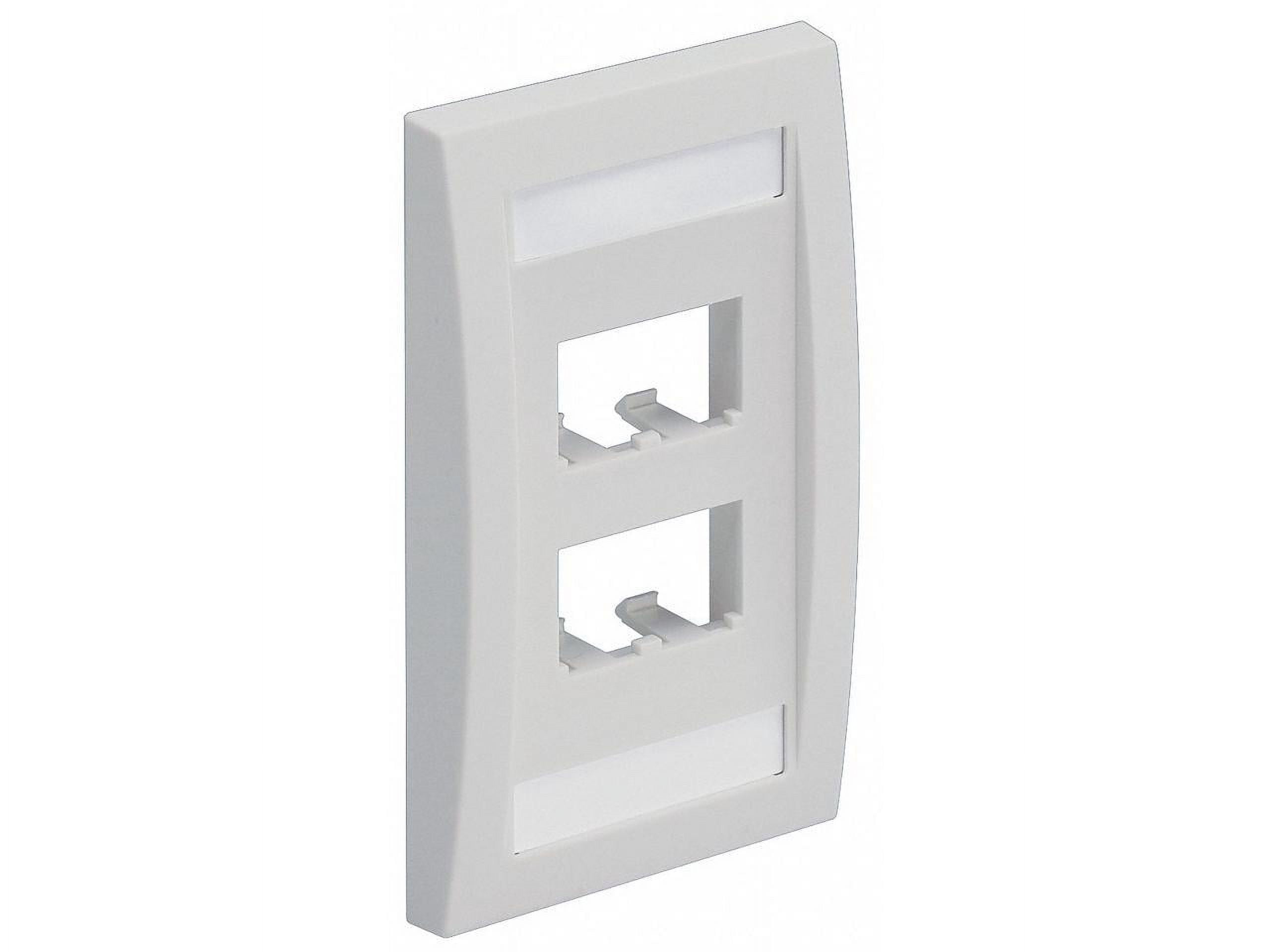 Panduit Wall Plate,Single Gang,4 Ports,Off White CFPE4IWY - Walmart.com
