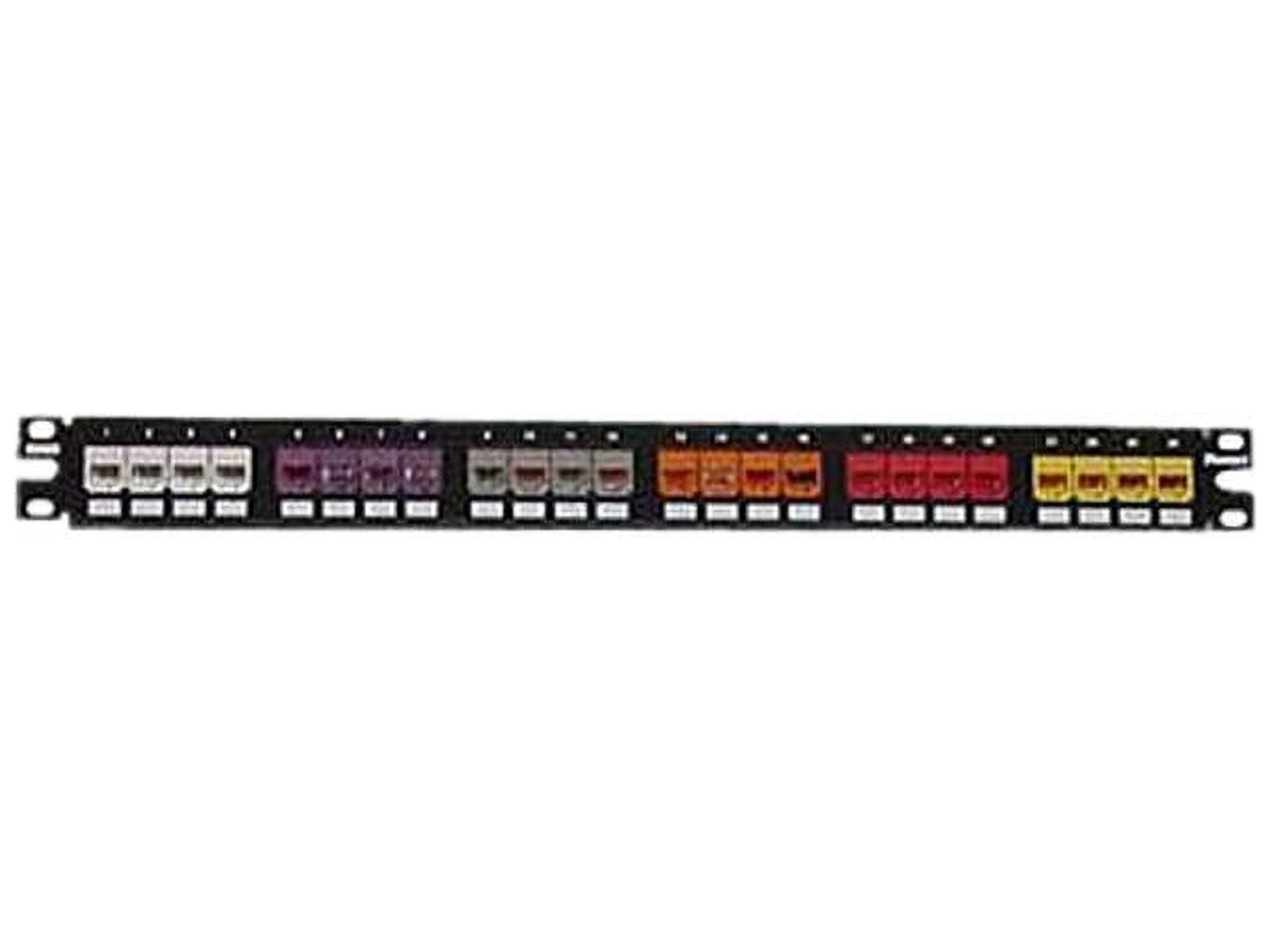 Panduit Mini-Com CPP24FMWBL 24-Port Modular Patch Panel - Walmart.com
