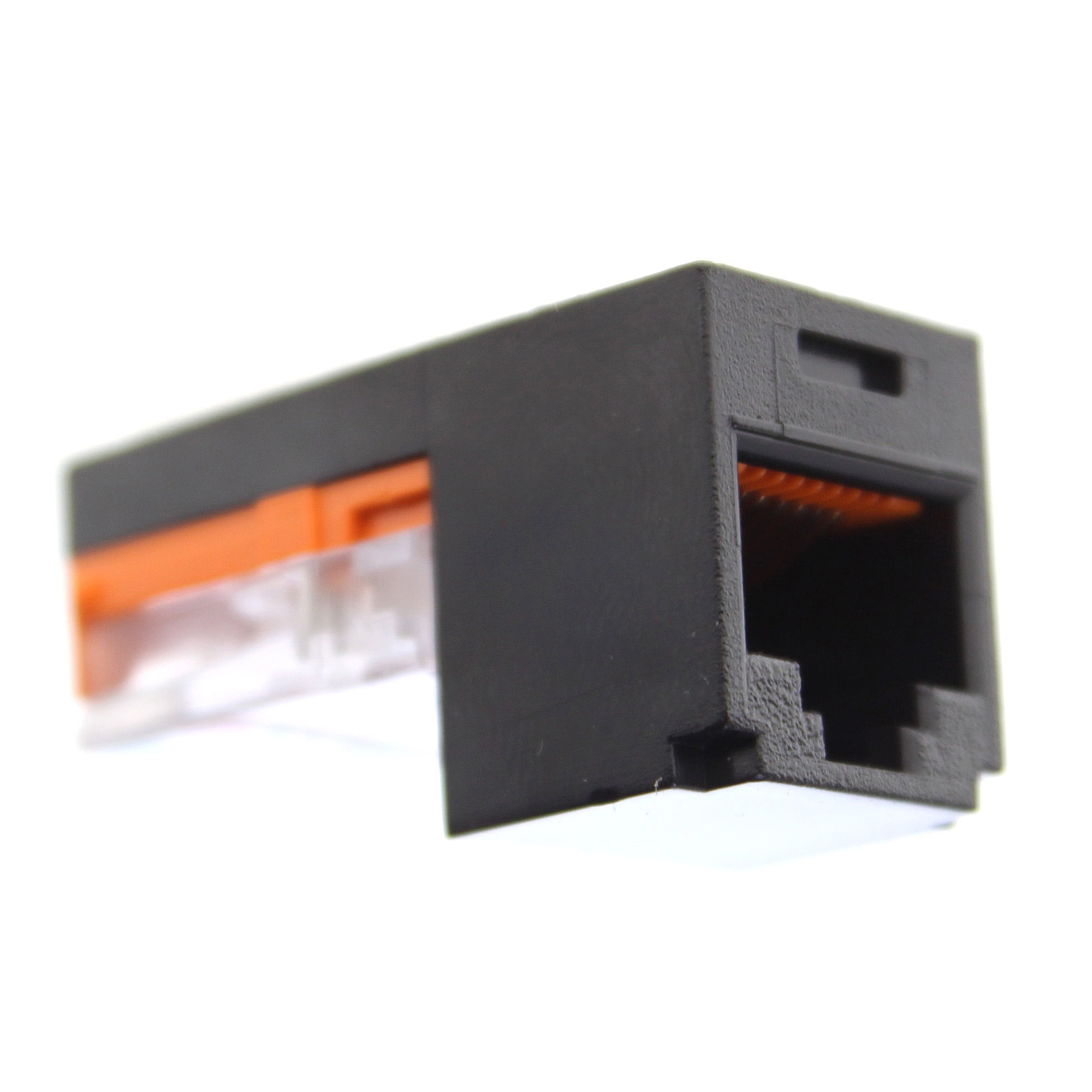 Panduit Mini-Com Cat5/Cat5e Jack Module (T568A/T568B), Black CJ588BL ...