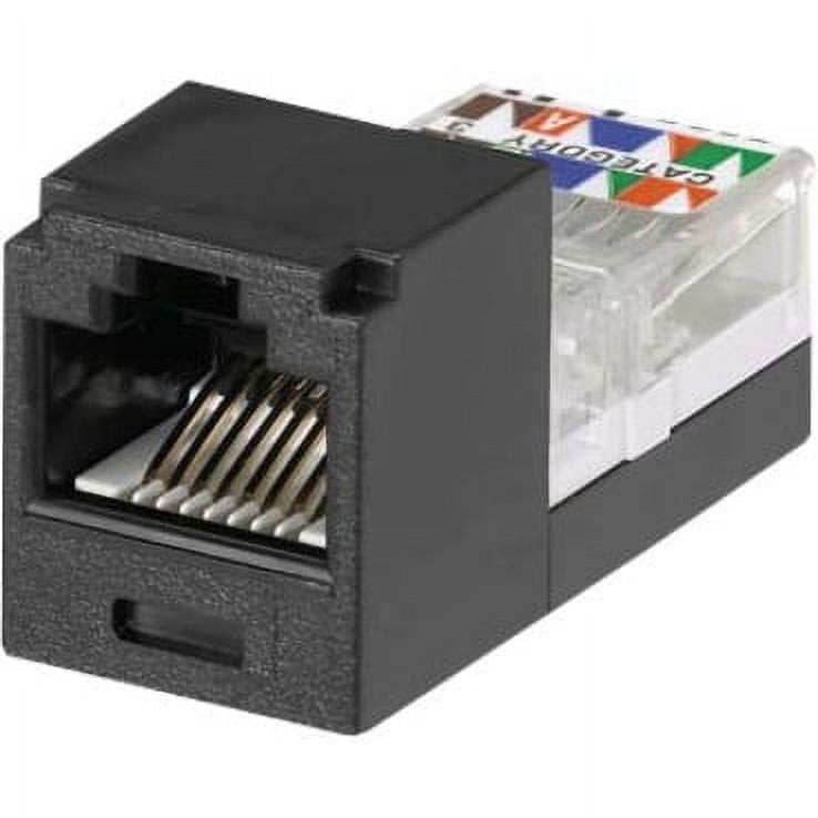 Panduit Mini-Com Category 3 Twisted Pair Connector Module, Black ...