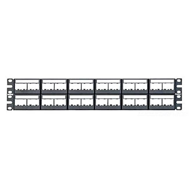 Panduit Mini-com Modular Faceplate Patch Panels - Patch Panel - Black ...