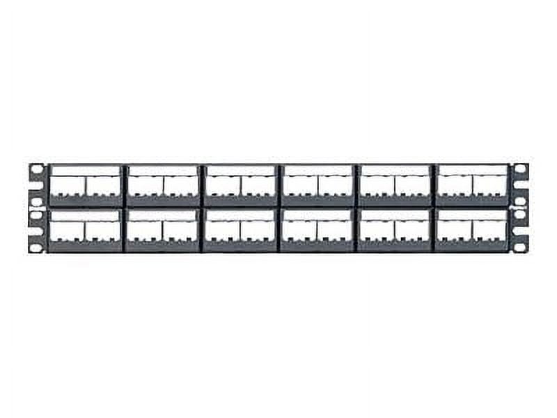 Panduit Mini-com Modular Faceplate Patch Panels - Patch Panel - Black ...