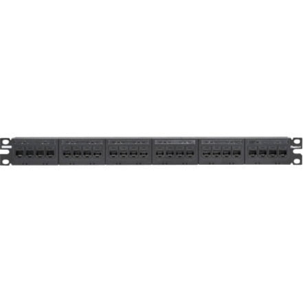 Panduit Mini-com - Patch Panel - Rj-45 X 24 - Black - 1u - Walmart.com