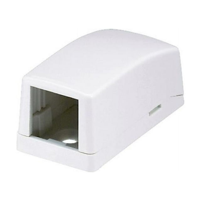 Panduit Mini-com Surface Mount Box White 1 Port - Walmart.com