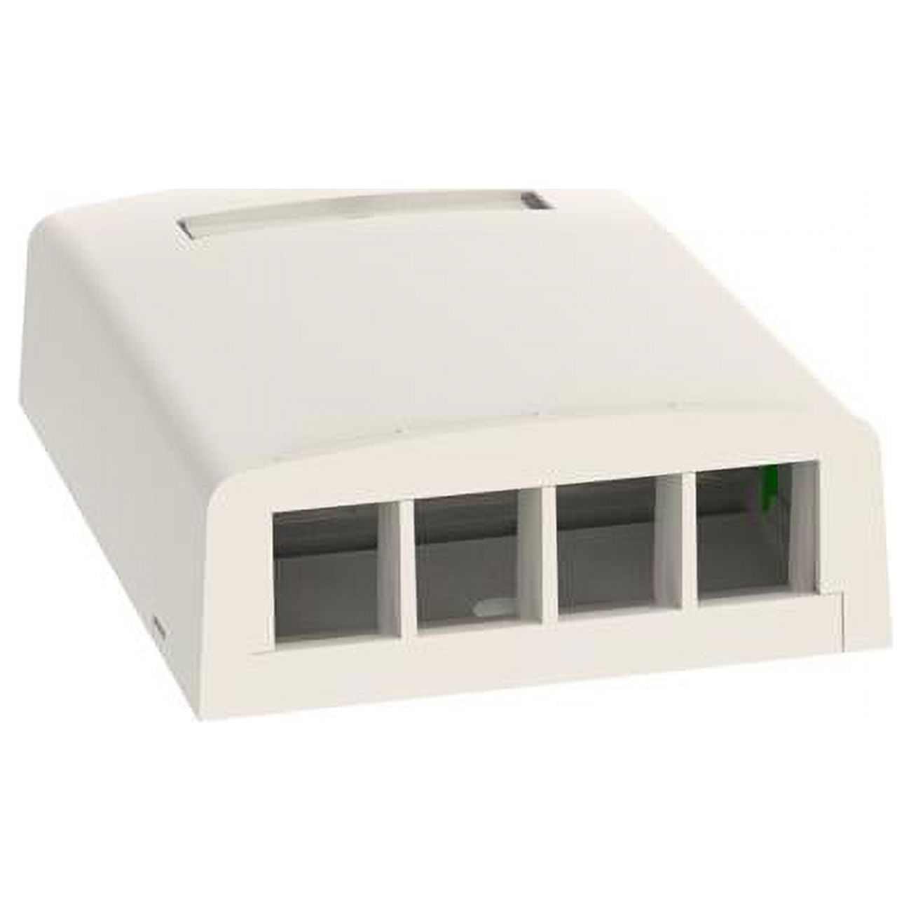 Panduit NK4BXWH-AY Netkey 4-Port Surface Mount Box White - Walmart.com