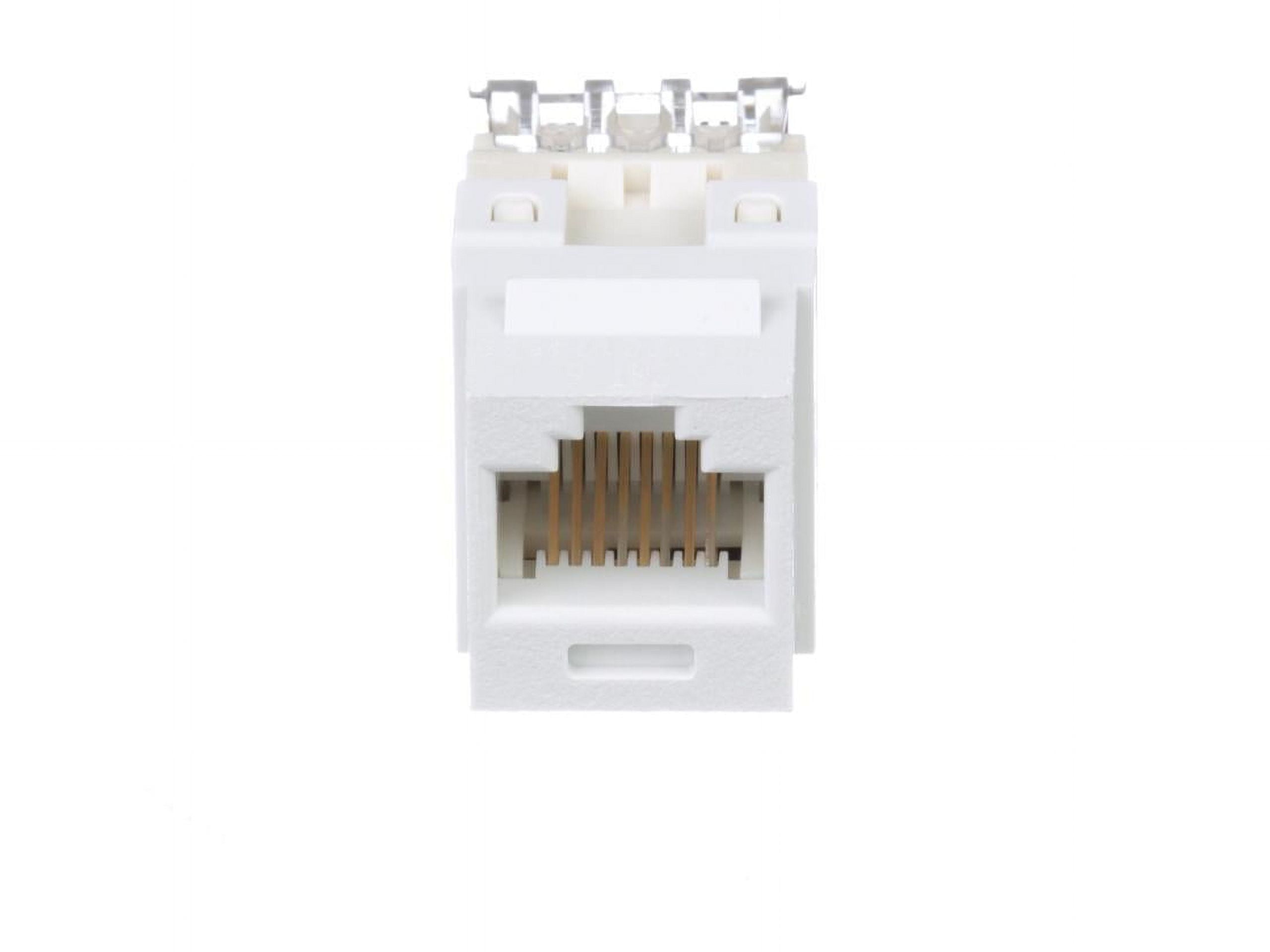 Panduit NK688MWH NetKey Cat6 Punchdown Keystone Jack Module, White ...