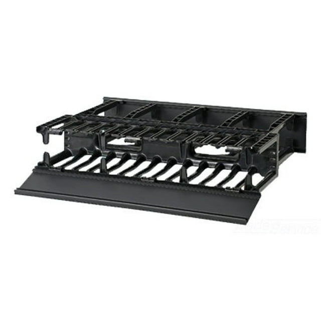 Panduit NM2 Horizontal Cable Manager, Black - Walmart Business Supplies