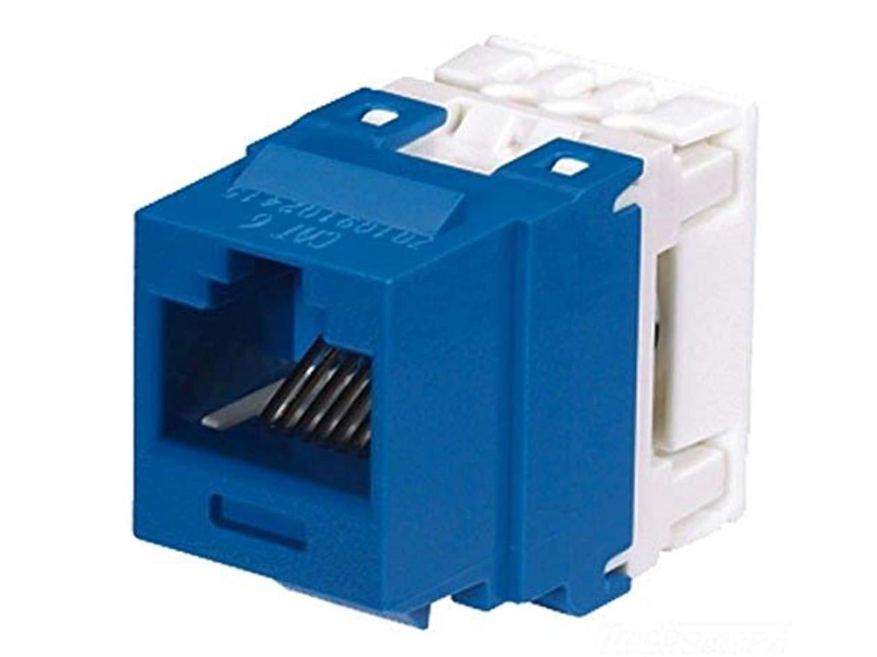 Panduit NK688MBU Category-6 8-Wire Jack Module, Blue, 4-Pair - Walmart.com