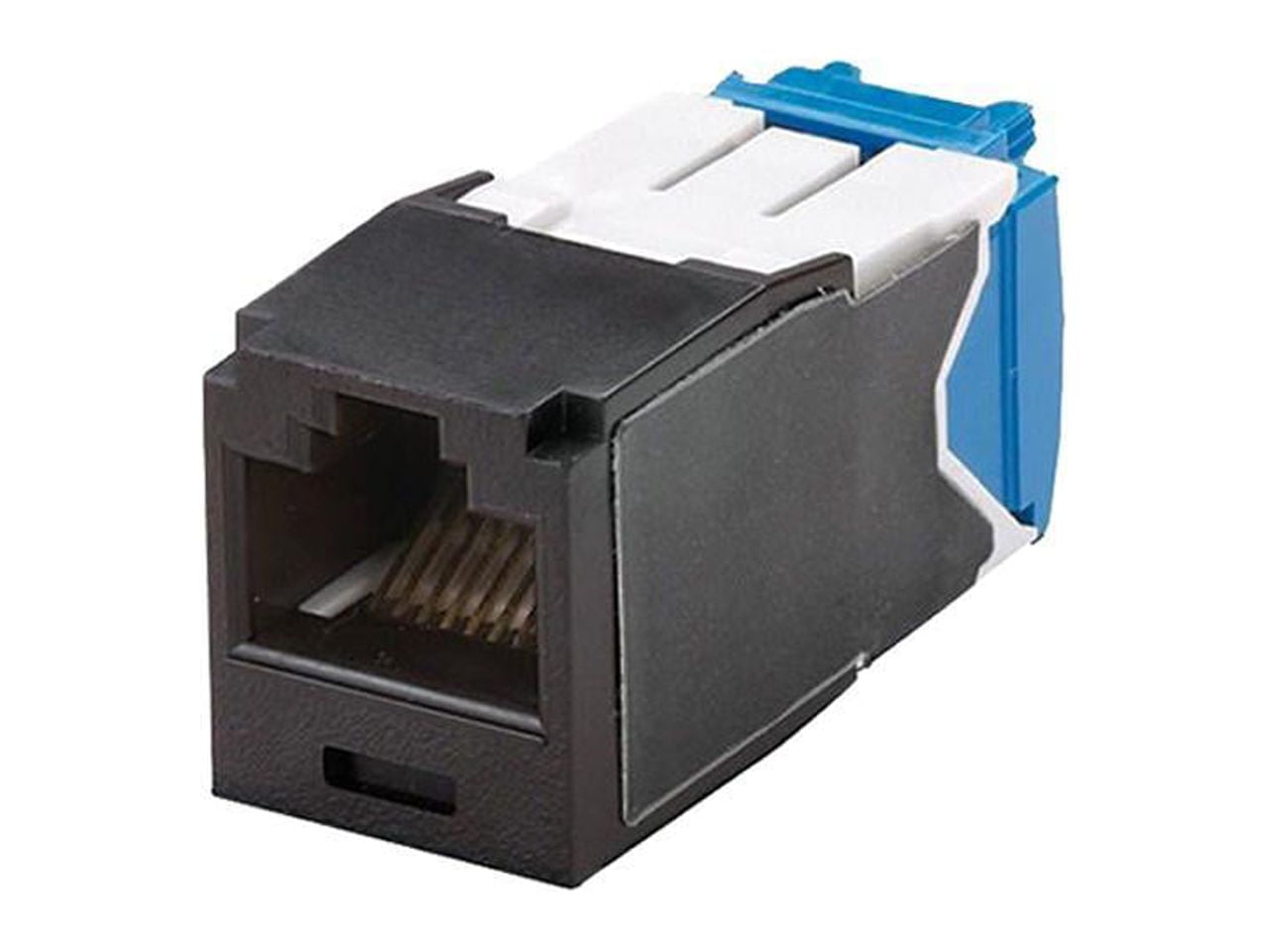 Panduit CJ6X88TGBL Category-6A 8-Wire TG-Style Jack Module, Black, 4 ...
