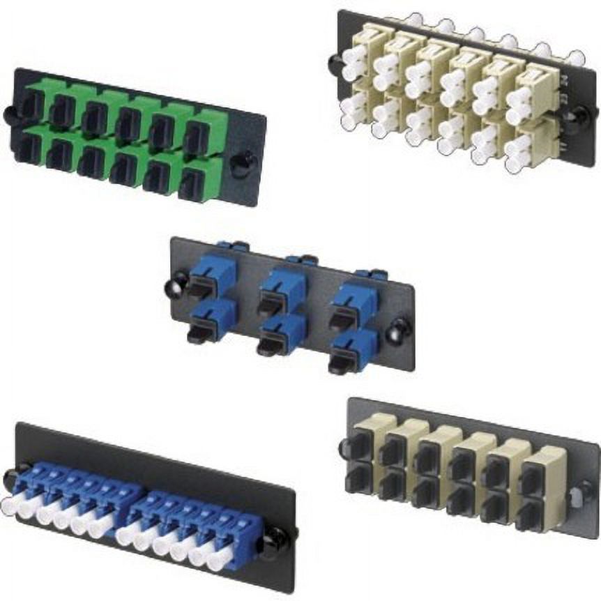 Panduit Opticom Fiber Adapter Panels - Patch Panel - Blue - 8 Ports ...