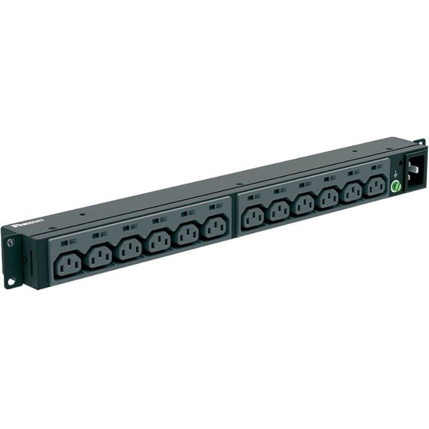 Panduit P12B46M Horizontal Power Distribution Unit - Basic - NEMA L6-20P - 12 x IEC 60320 C13 ...