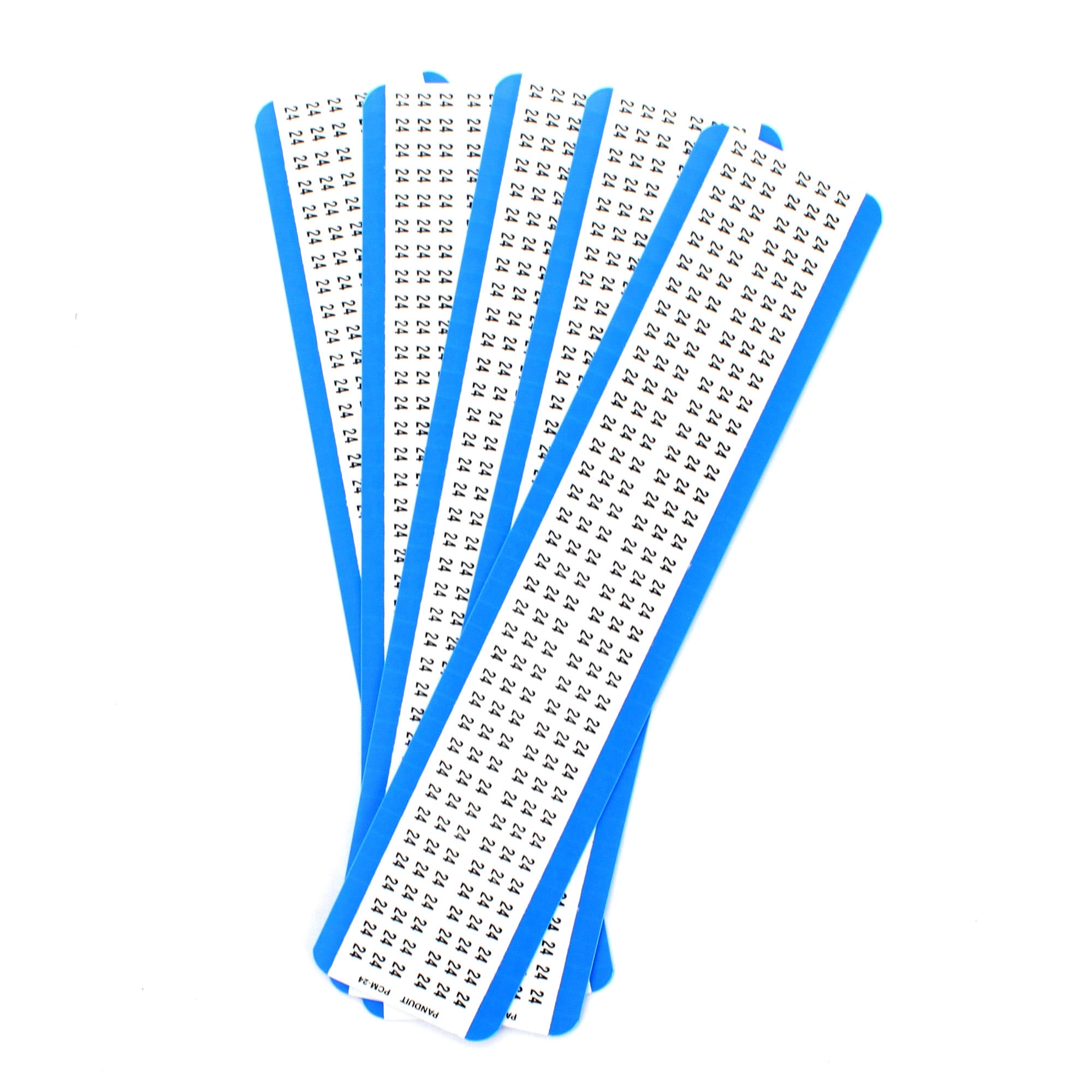 Panduit PCM-24 Pan-Code Pre-Printed "24" PCM Vinyl Cloth Marker Cards ...
