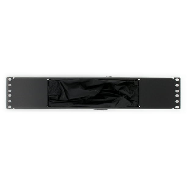 Panduit PTT2/N Pass-Through Patch Panel, 2RU, Black, 19-Inch Rack Mount ...