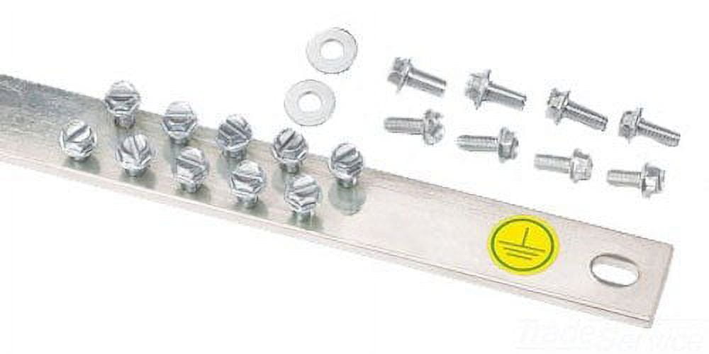 Panduit Grounding Busbar Kit - Rack bus bar - 19" - Walmart.com