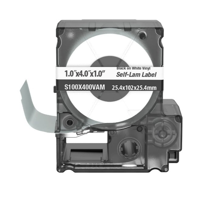 Panduit S100X400VAM MP Label Cassette, Self Laminating Labels, Vinyl, 1 ...