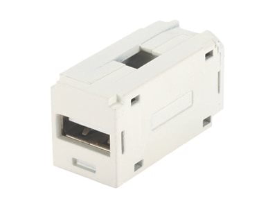 Panduit USB Coupler Module,White,0.71" H CMUSBAAWH - Walmart Business ...