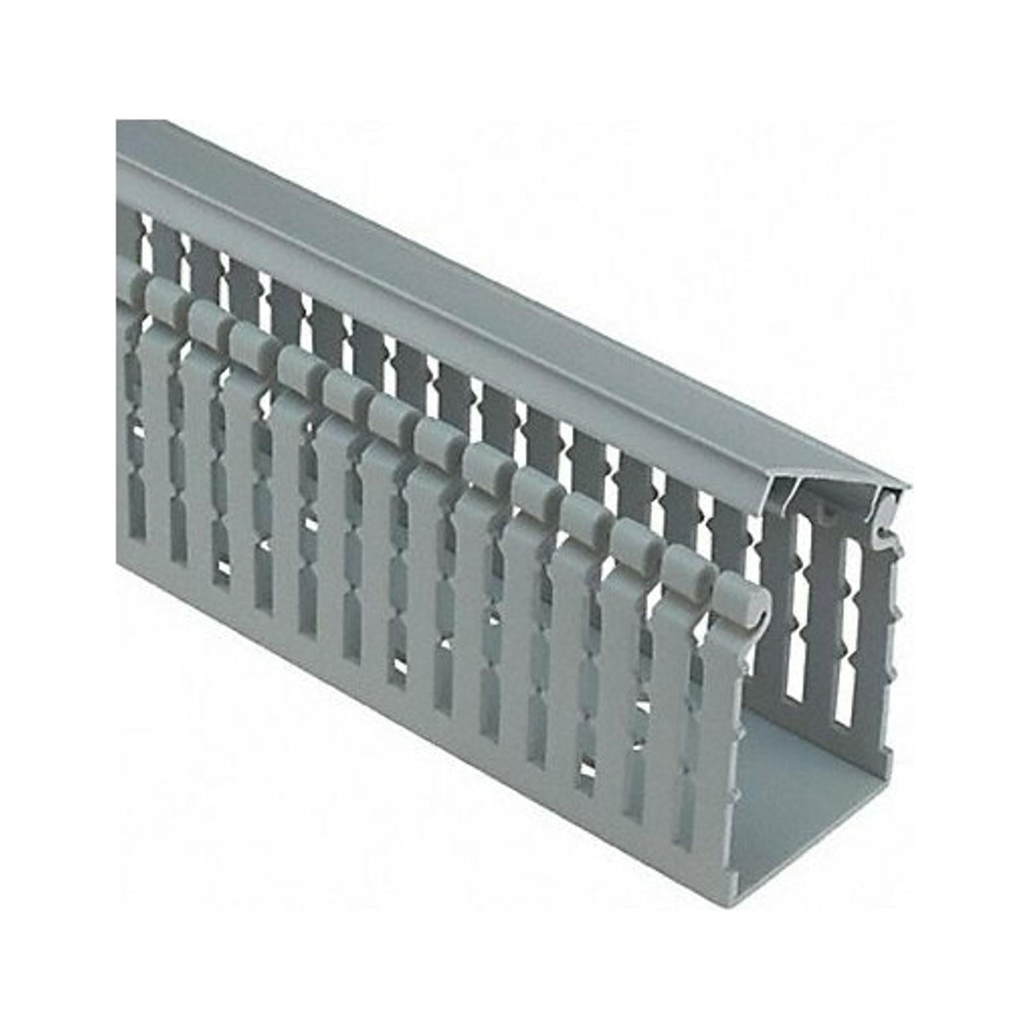 Wiring Duct for Hinged Covers, Gray, 6 ft. Length, 1.75" Width, 0.20 ...