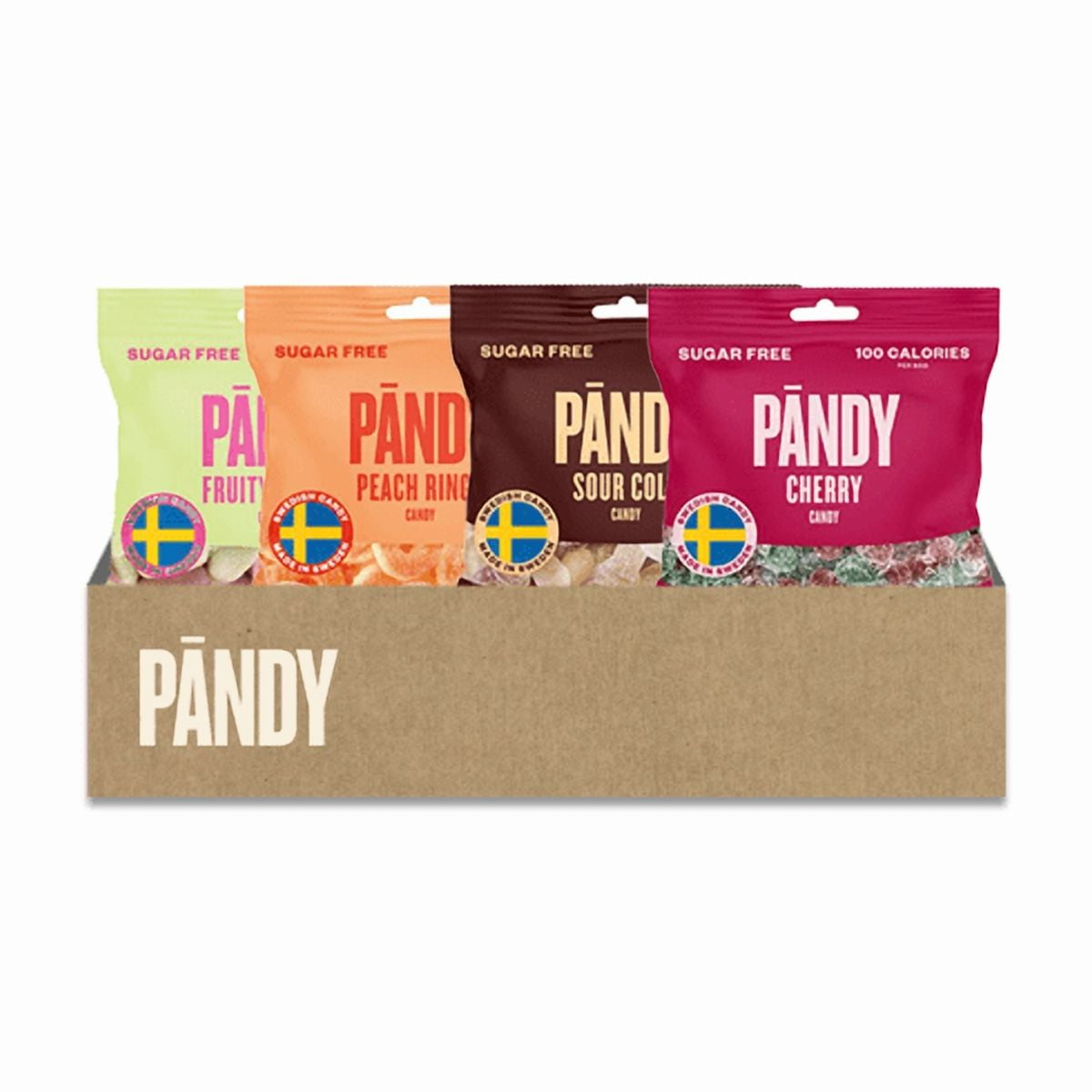 Pandy 12-Pack Variety Gummies – 3 Pieces Each (Cherry, Sour Cola, Peach ...