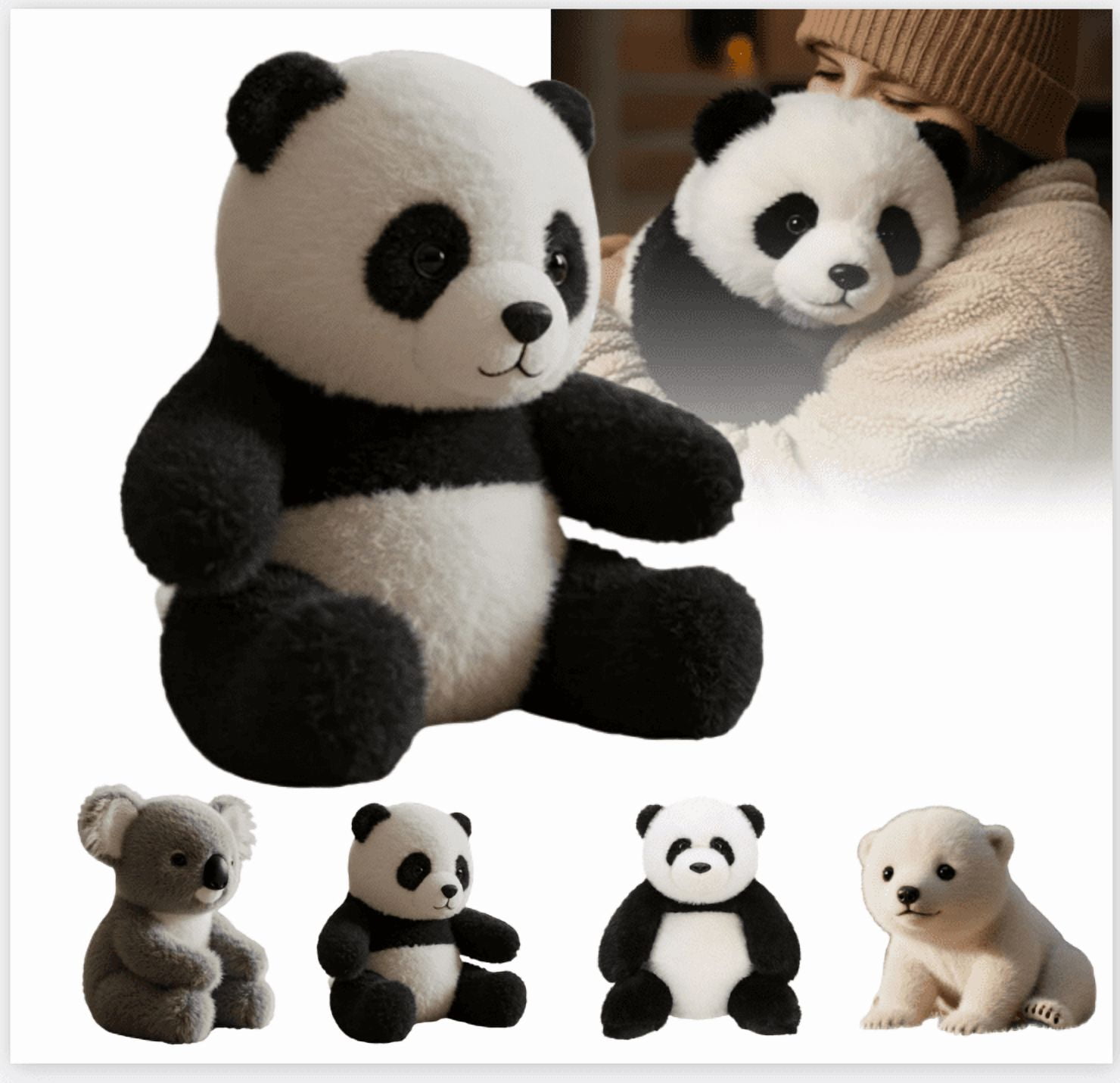 Pandy The Panda 2.0 Plush Toy - Hugmotion Engine Smart Hugging Tech ...
