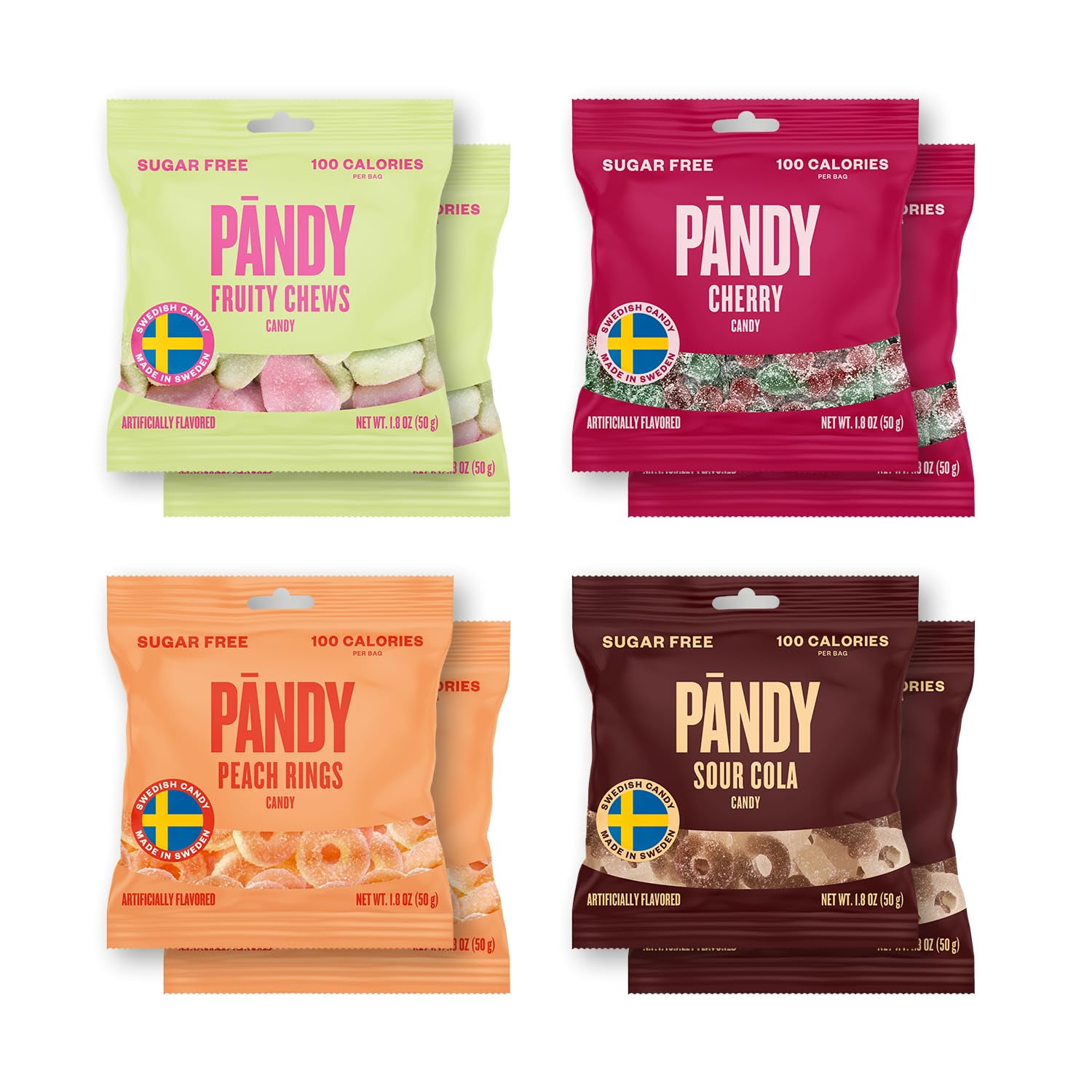 Pandy Swedish Candy Sugar ESF27 Free Candy - Swedish Candy Mix 4 Flavors - Diet Candy Keto Gummy ...