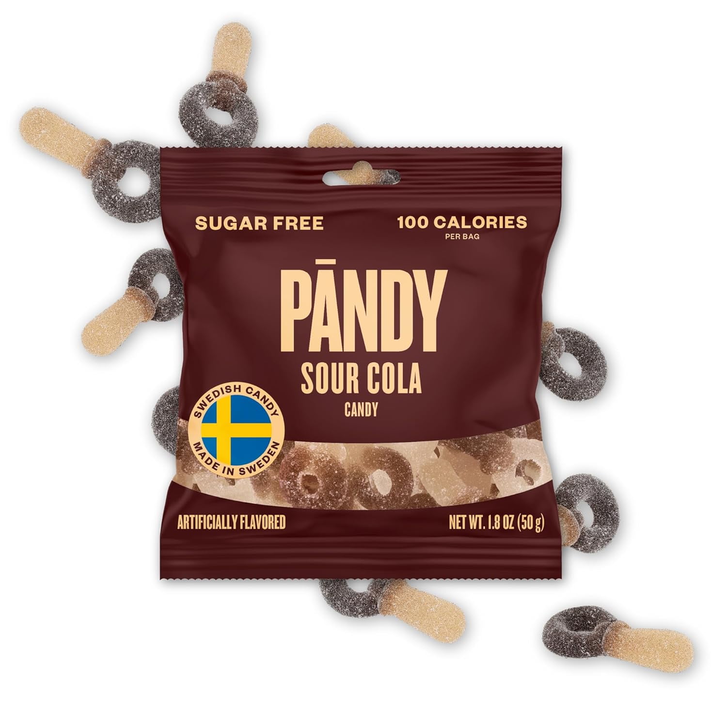 Pandy Swedish Candy Sugar Free Candy Sour Cola 14 Bags - Swedish Candy ...