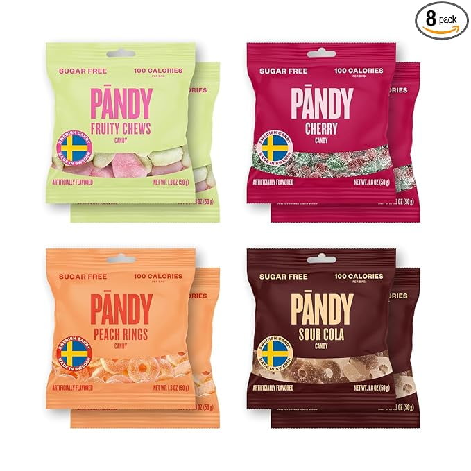 Pandy Swedish Candy Sugar Free Candy - Swedish Candy Mix 4 Flavors ...