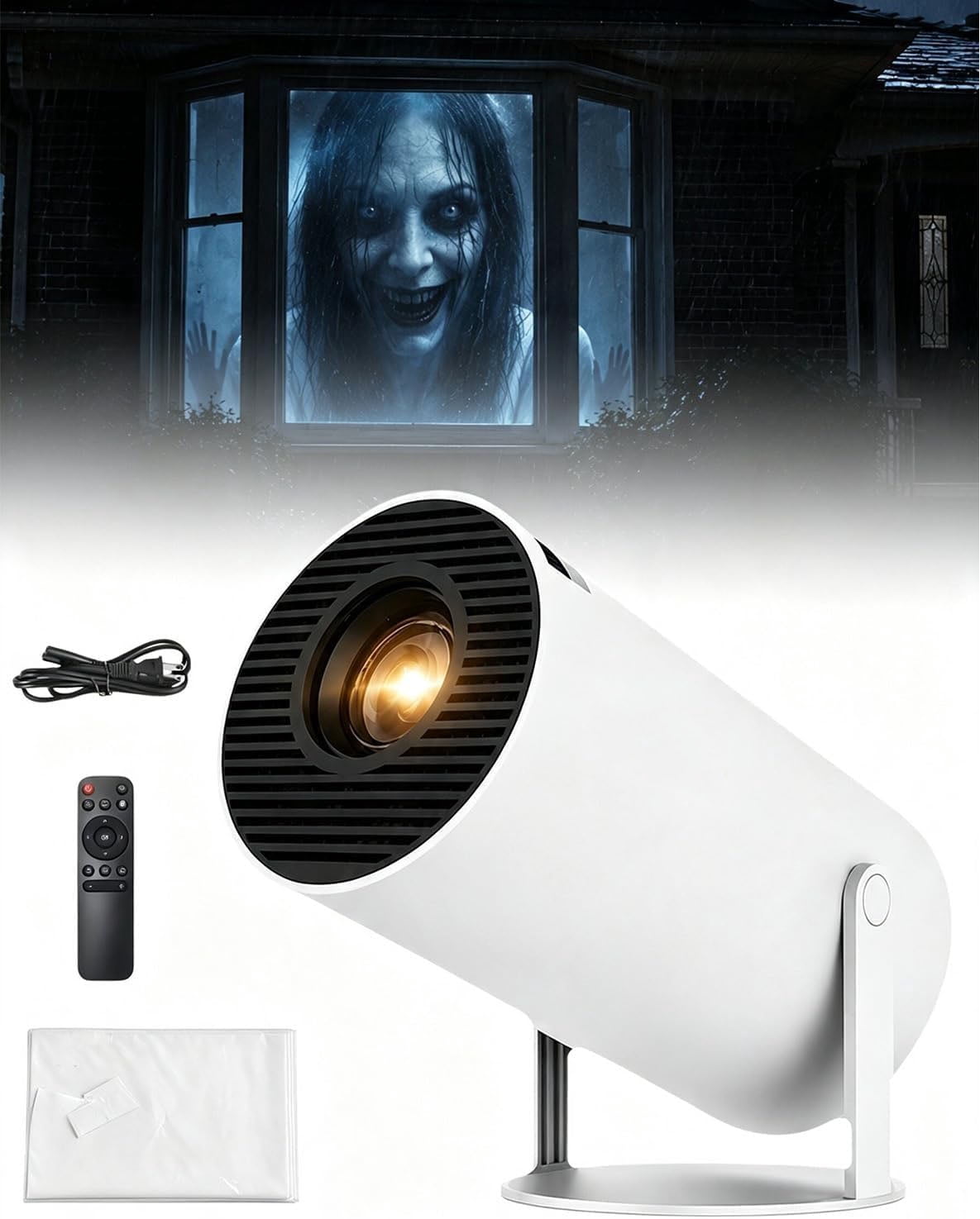 Pane Fright Halloween Projector,Scary Window Projector Halloween ...