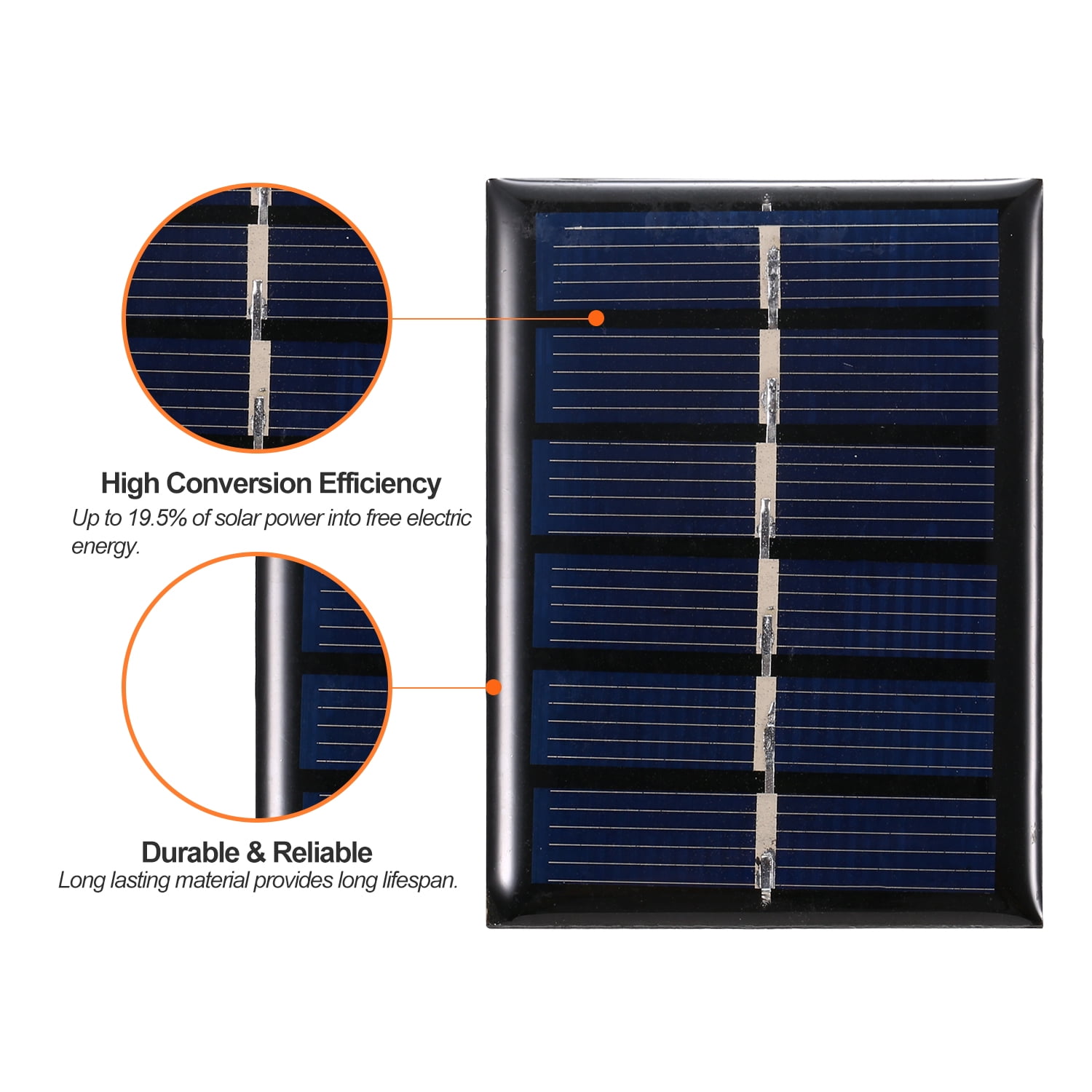 Panel ,0.3w 3v Solar Panel Compatible Lamp Diy Waterproof Portable ...