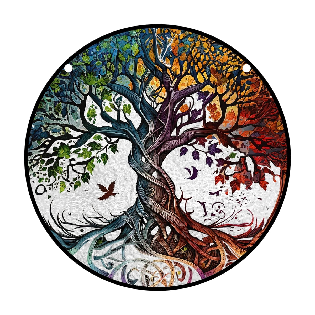 Panel De Acrílico Estampado a Mano De La Vida Suncatcher Colgante Para ...