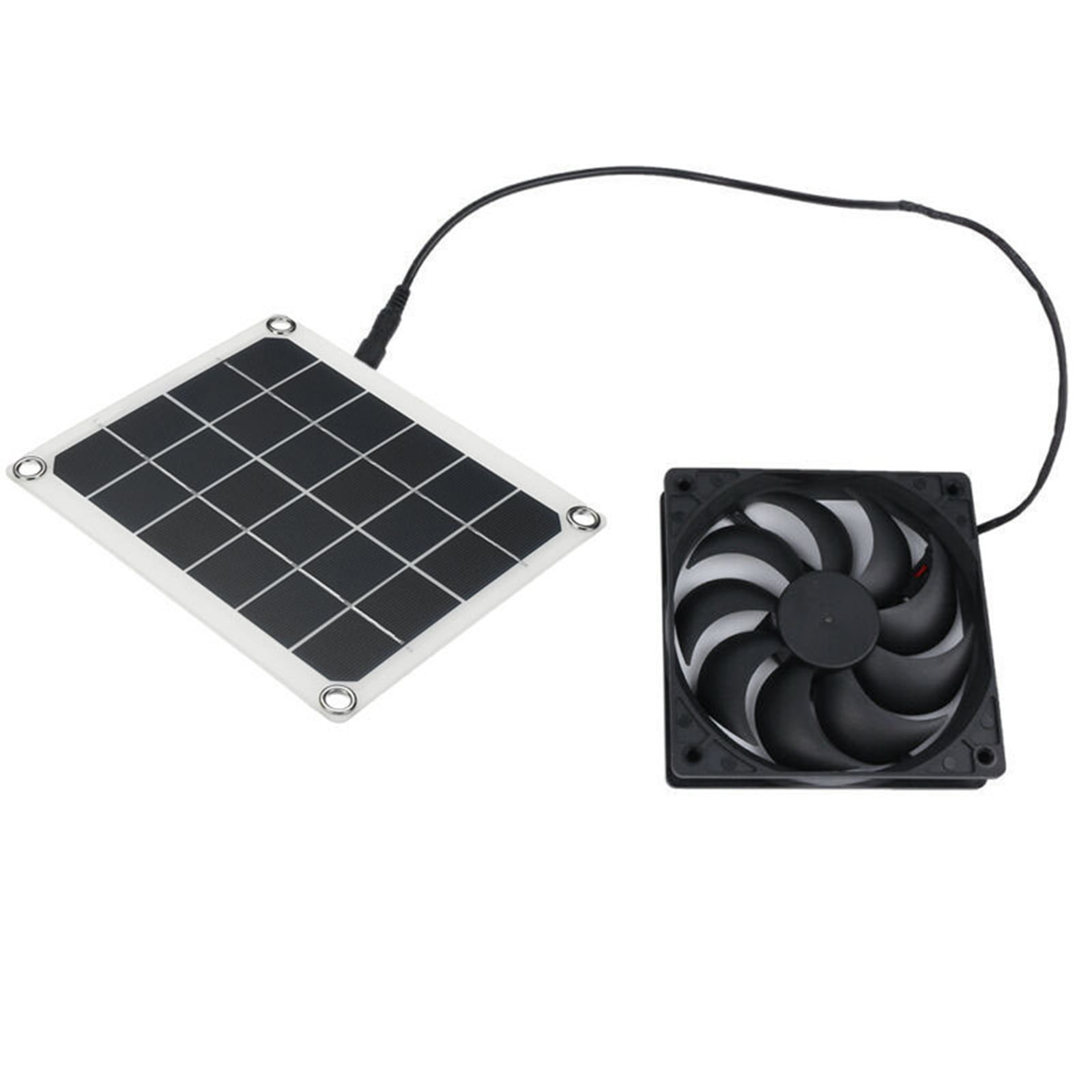 Panel Fans Kit, 10W Solar Powered Fan, Portable Outdoor Ventilation ...