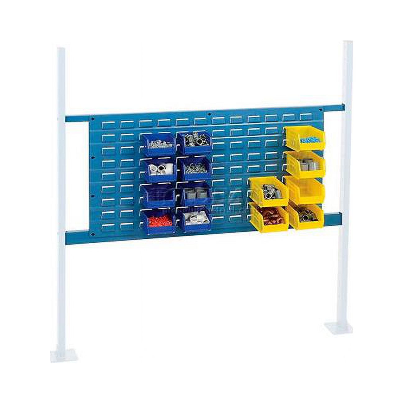 Panel Kit for 48 in. Workbench with 36 in. Louver, Mounting Rail - Blue ...