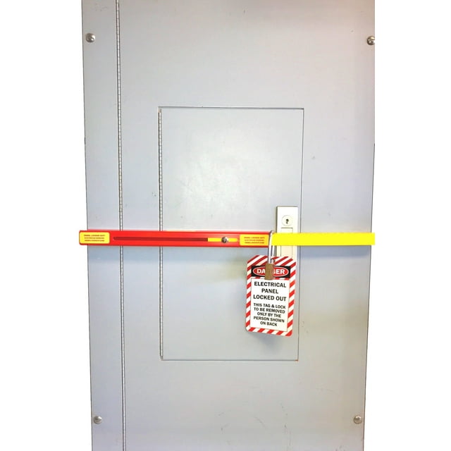 Heavy Duty High Security Panel Lockout with Padlock and Tag - 2 Pack ...