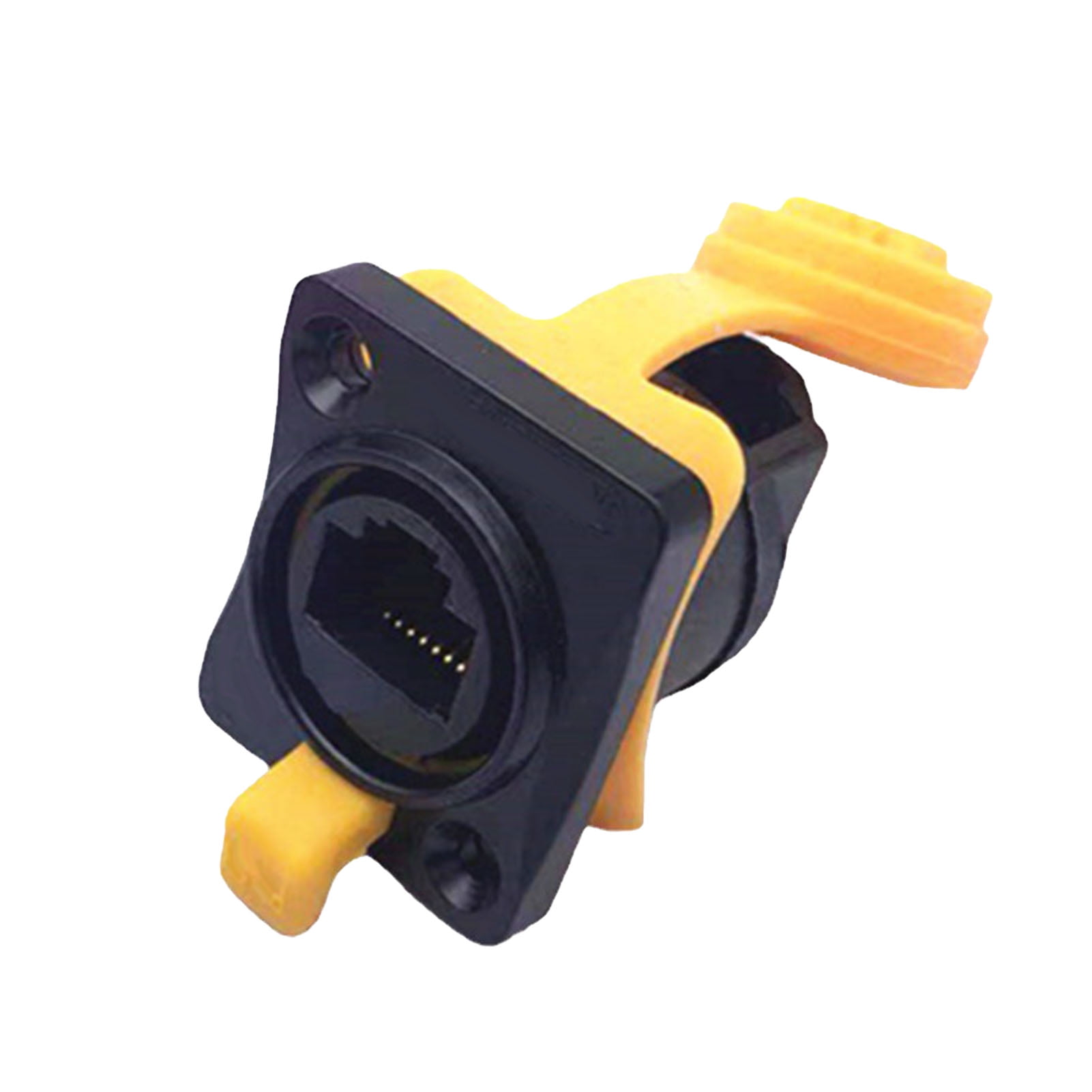 Panel Mount Connector 90 Degree Waterproof Industrial Network Pass ...