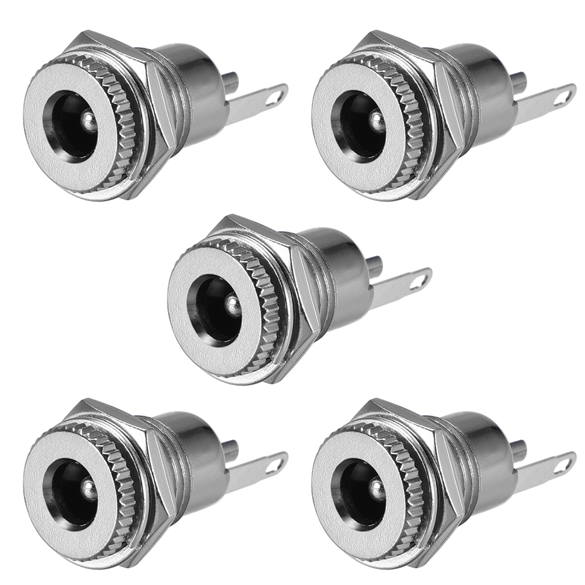 Panel Mount DC Connector Power Audio Video Socket Female 5.5mmx2.5mm ...