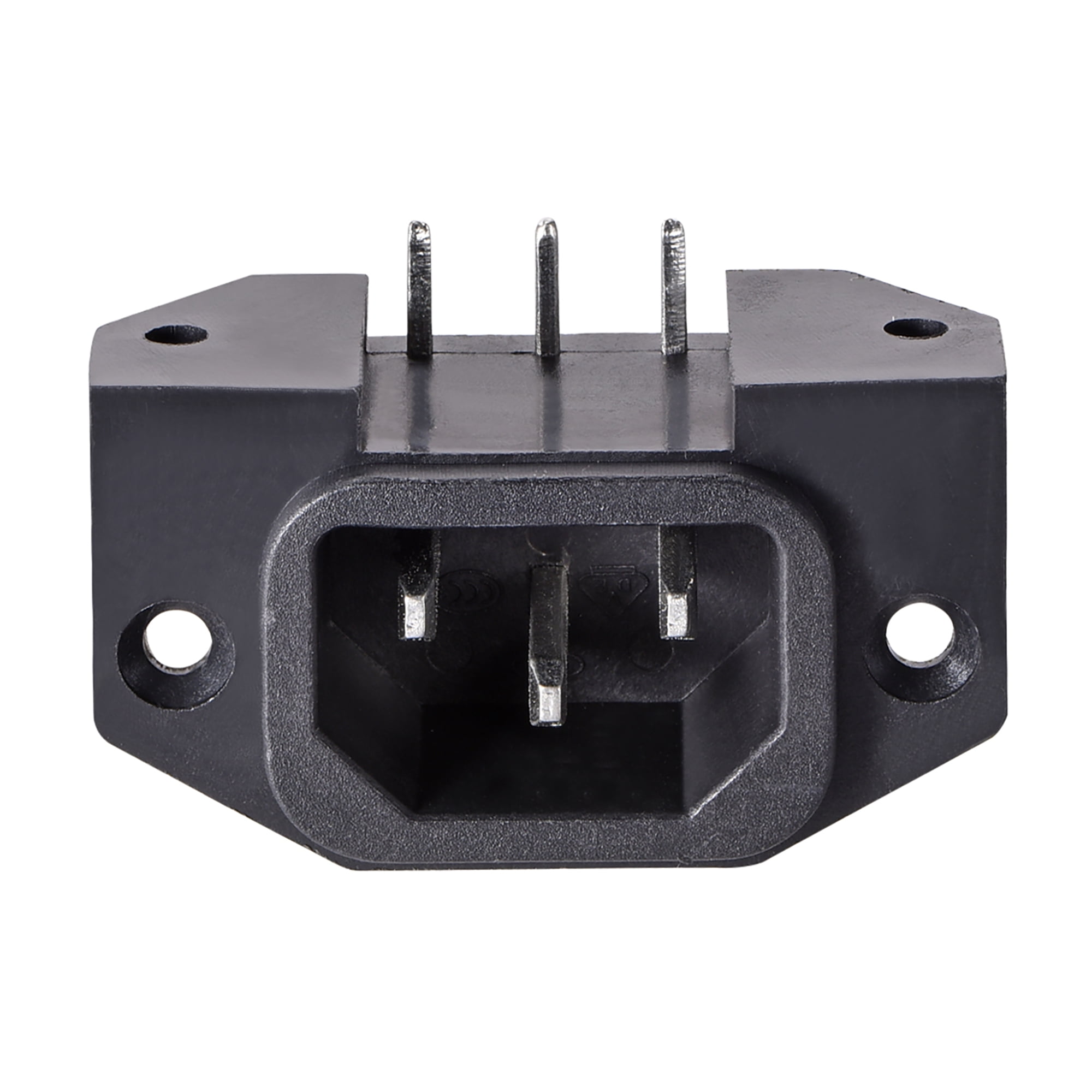 Panel Mount Plug Adapter AC 250V 10A/15A C14 3 Pins IEC Inlet Module ...