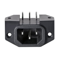 Panel mount AC power inlet socket - AC 120/250V, 10A IEC320 C14 Male ...