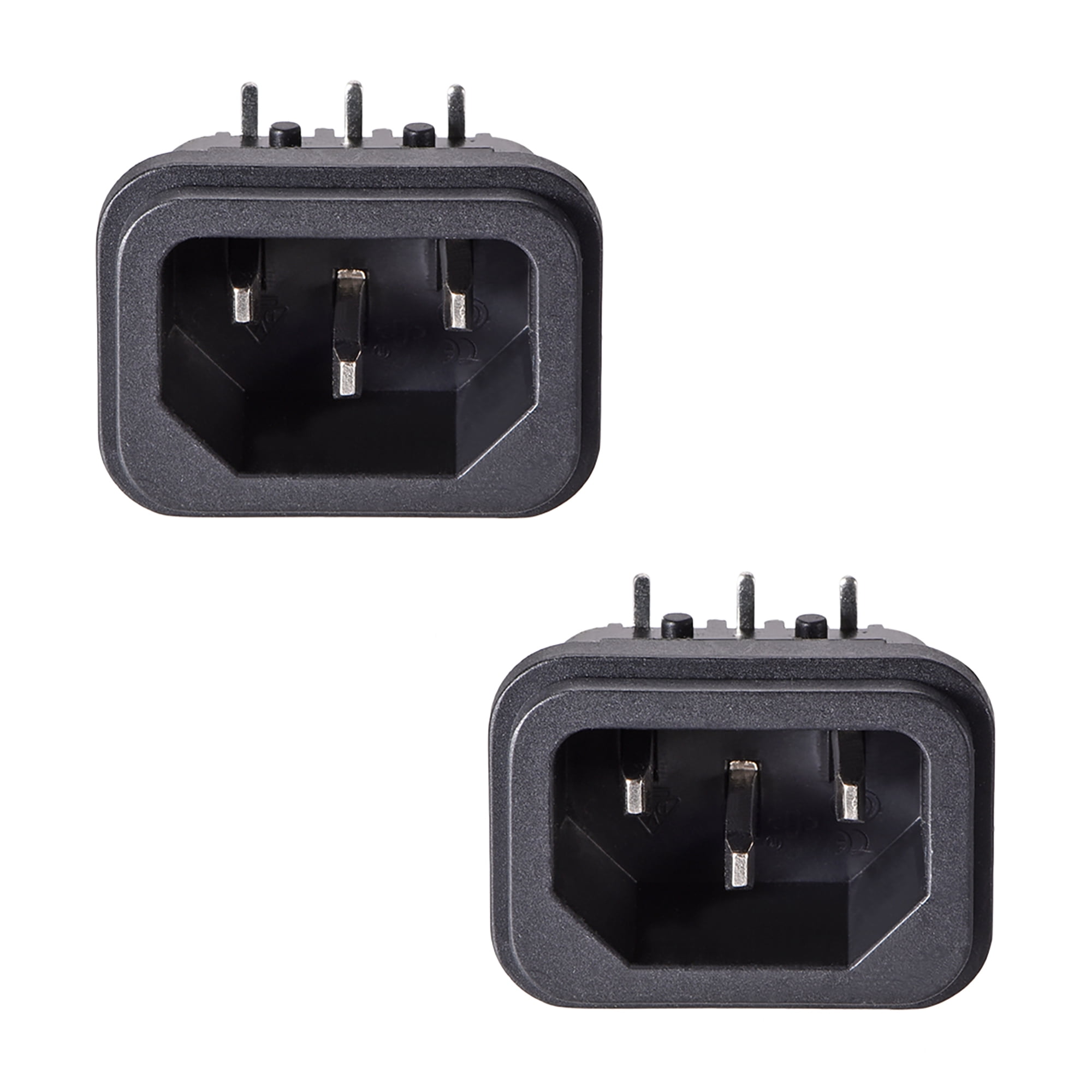 Panel Mount Plug Adapter AC 250V 10A/15A C14 3Pins IEC Inlet Module ...