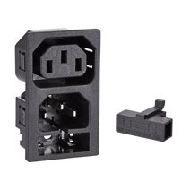 PETSOLA 250V 3 Pins Inlet Male Power Plug Socket Screw Mount Black 5 ...