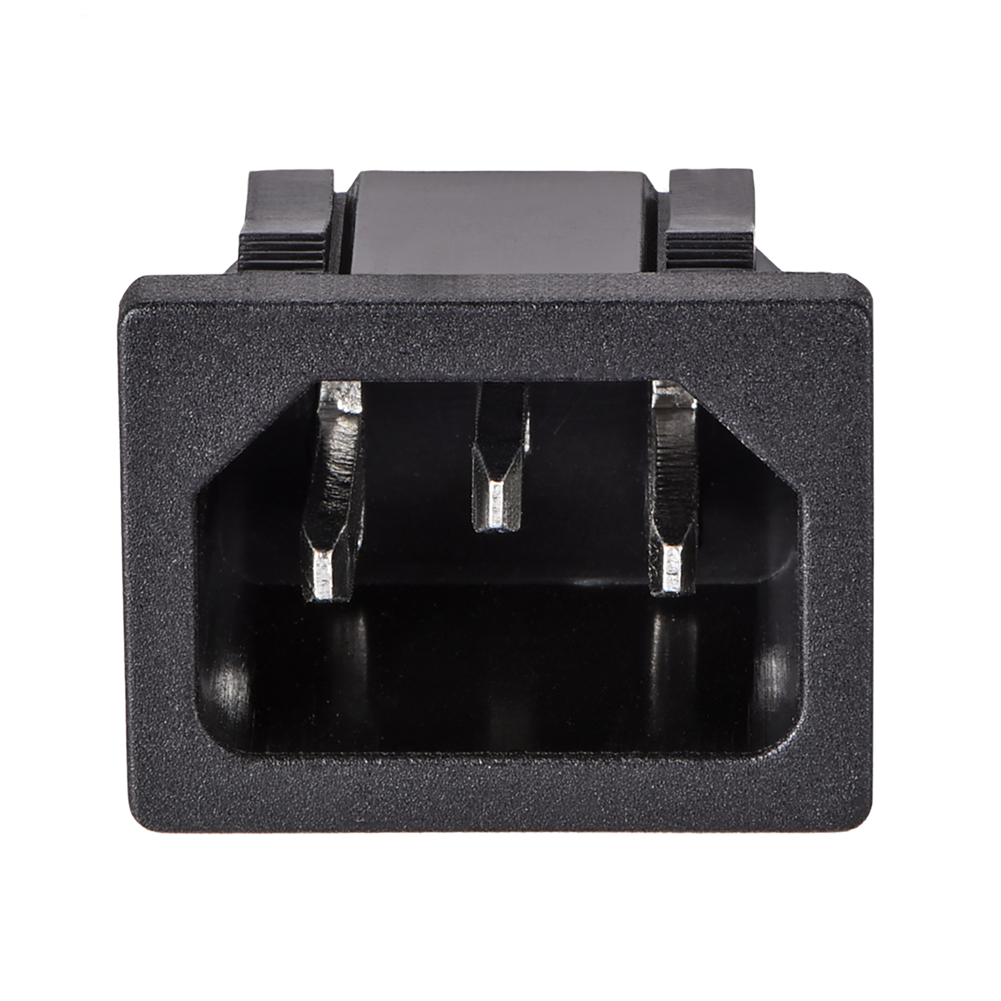 Panel Mount Plug Adapter AC 250V 10A C14 3 Pins IEC Inlet Plug Socket ...