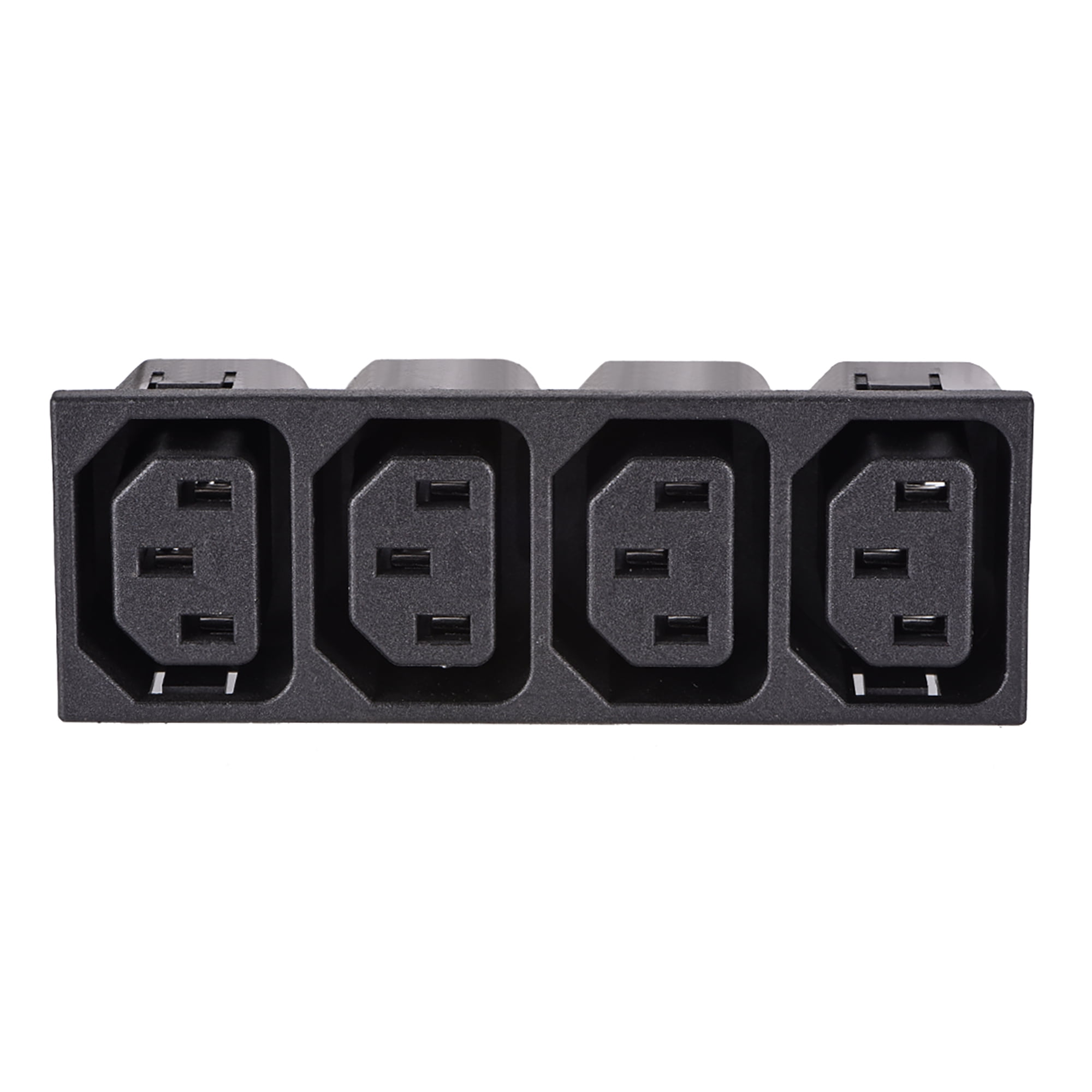 Panel Mount Plug Adapter AC 250V 15A /10A C13 3 Pins 4 Outlets IEC ...