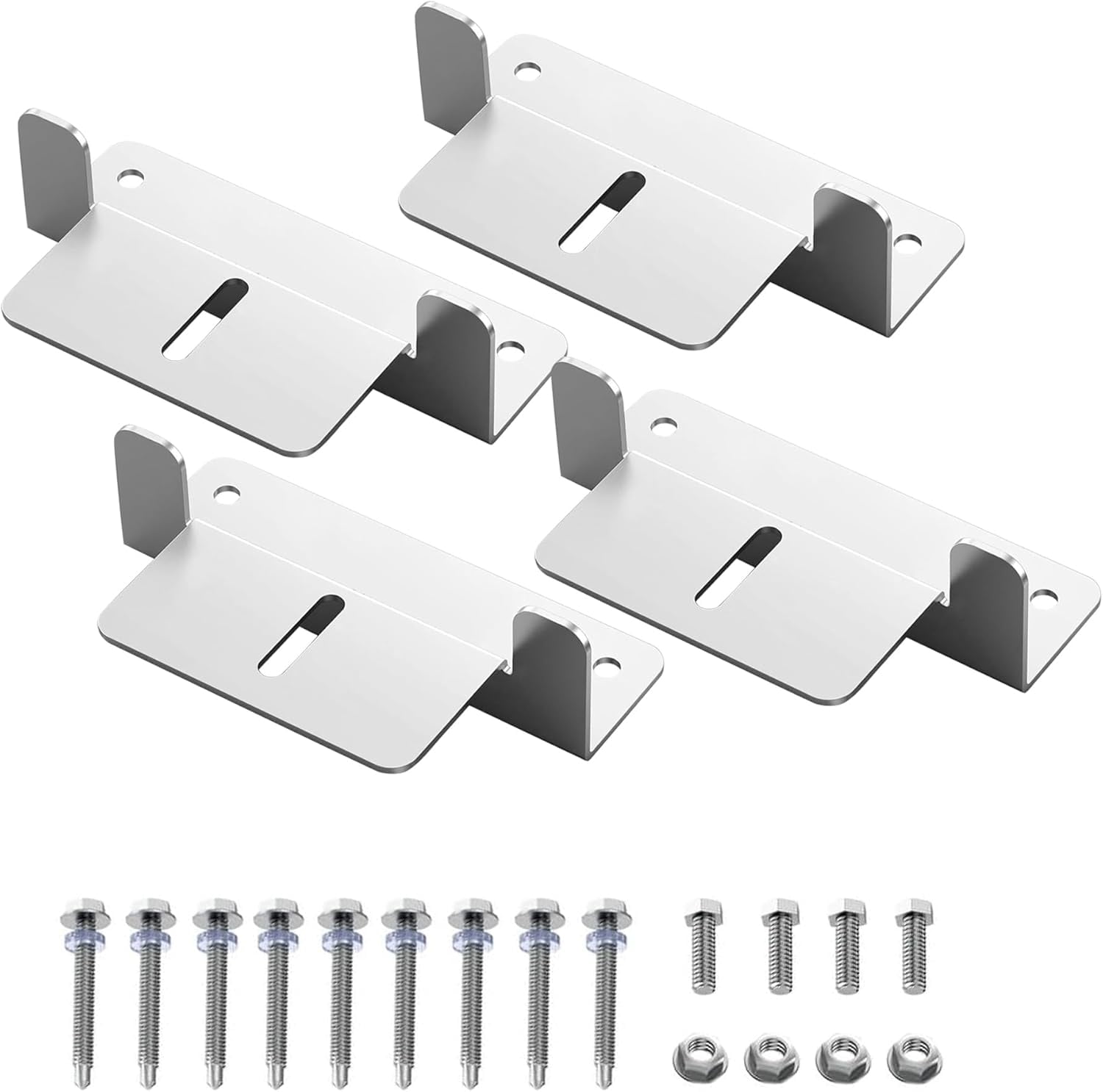 Panel Mounting Z Bracket Set of 4 for RVs Boats Off Grid Installation ...