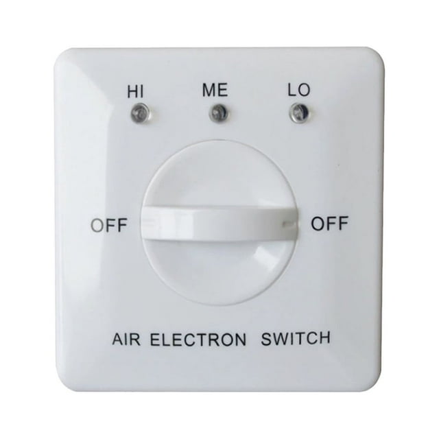 White PC Material Three-speed Fan Switch for Central Air Conditioning ...