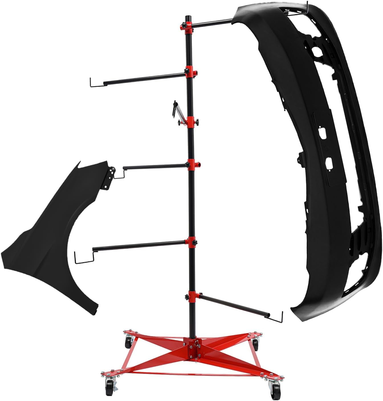 Panel Tree Paint Stand Panel Holder Automotive Paint Stand 6 Hooks Auto ...