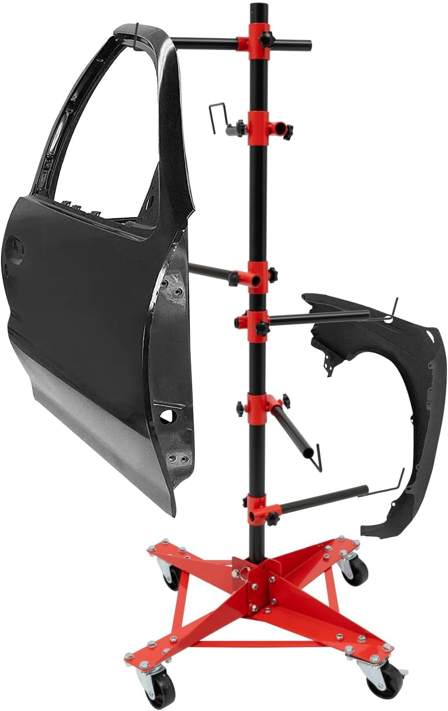 Panel Tree Paint Stand Panel Holder Automotive Paint Stand 6 Hooks Auto ...