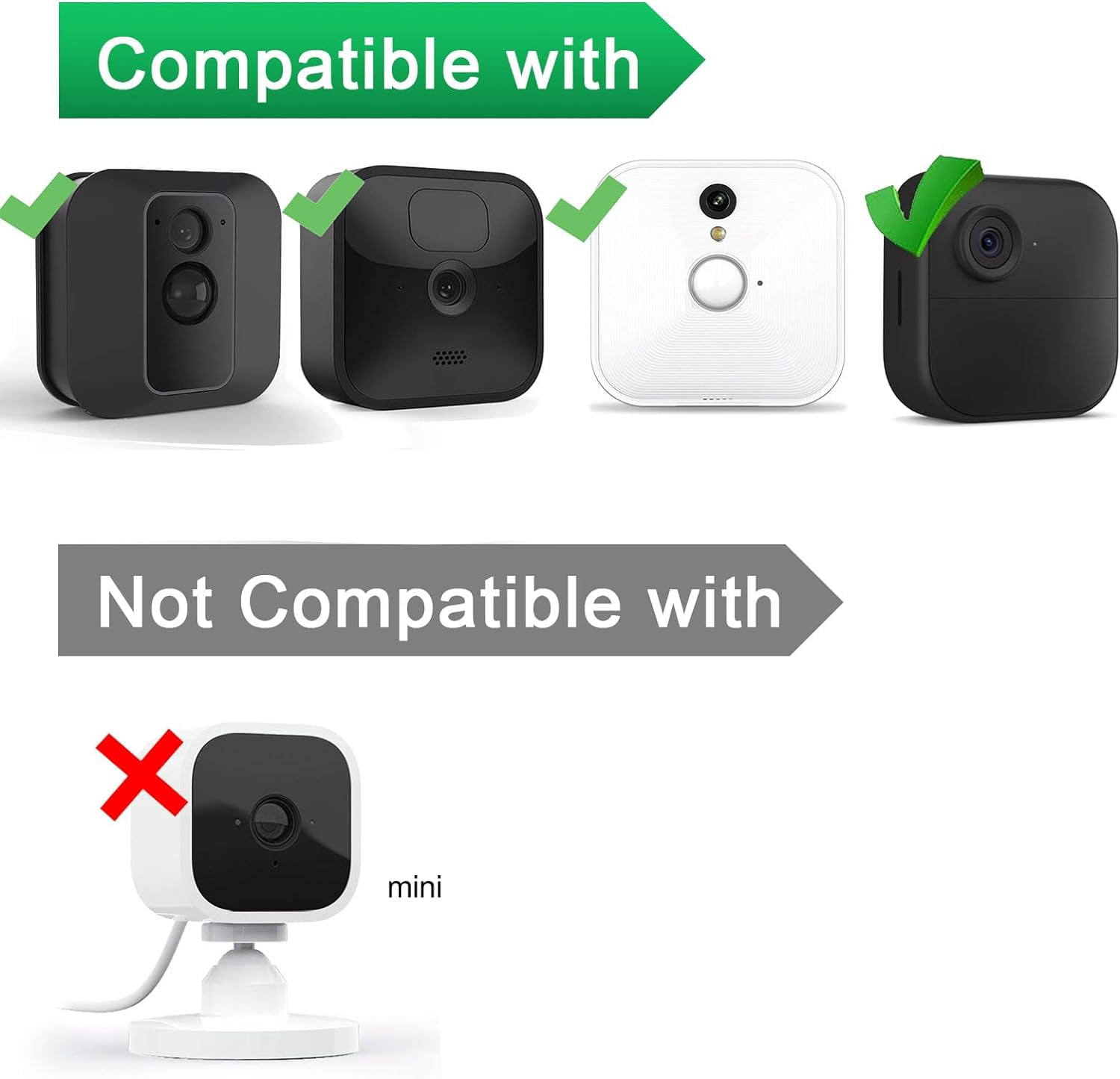 Panel for Blink Outdoor Cameras, Powers Two Devices, 6600mAh Battery ...