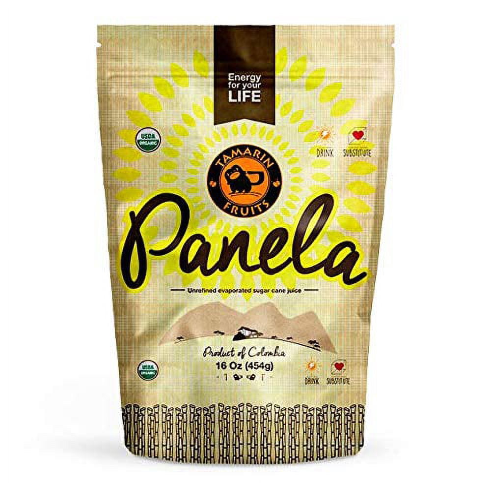 Panela - Unrefined Evaporated OLF24 Sugar Cane, 1 pound (2 bags ...