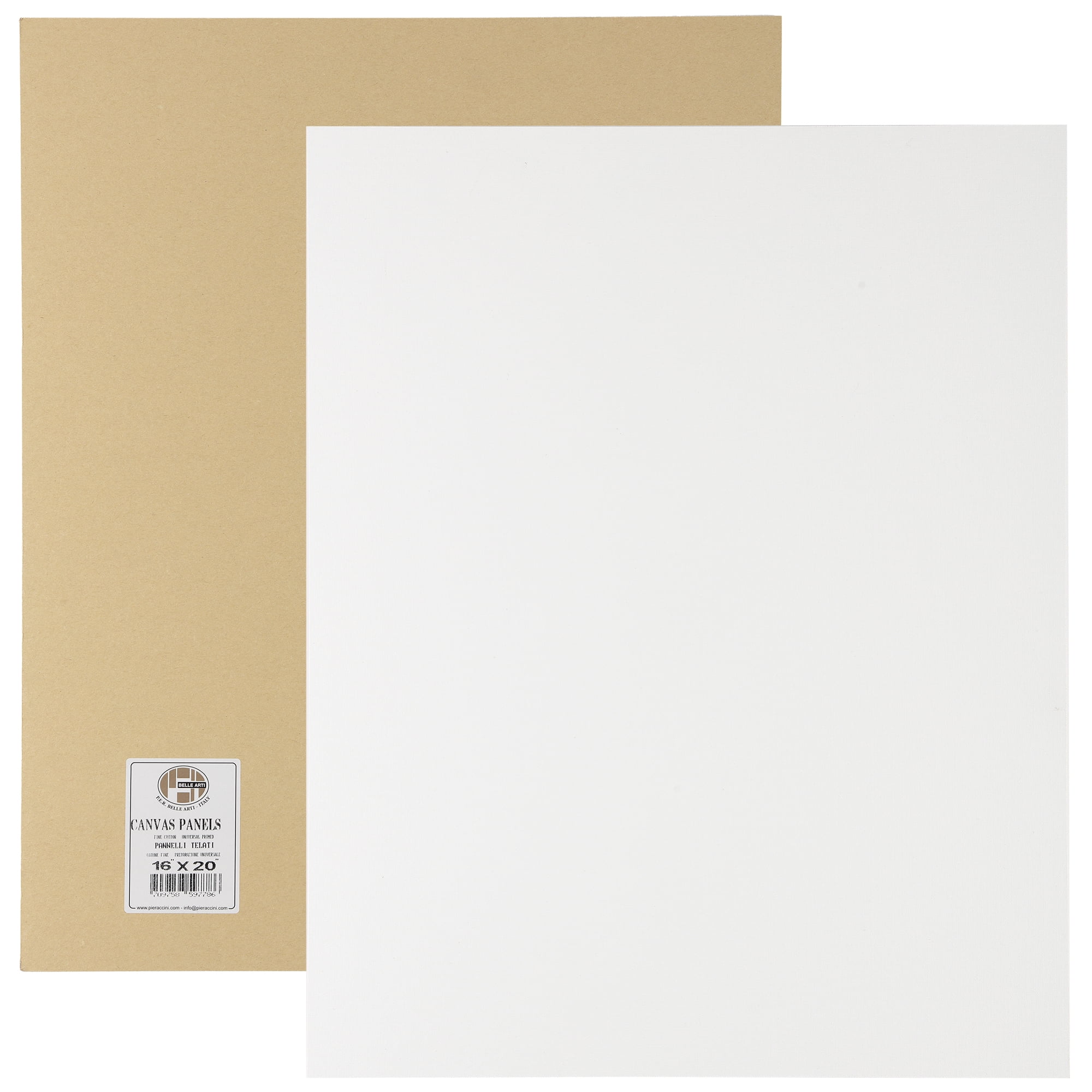 Panelli Telati Artist Canvas Mounted Panel Boards for Painting, 16x20 ...
