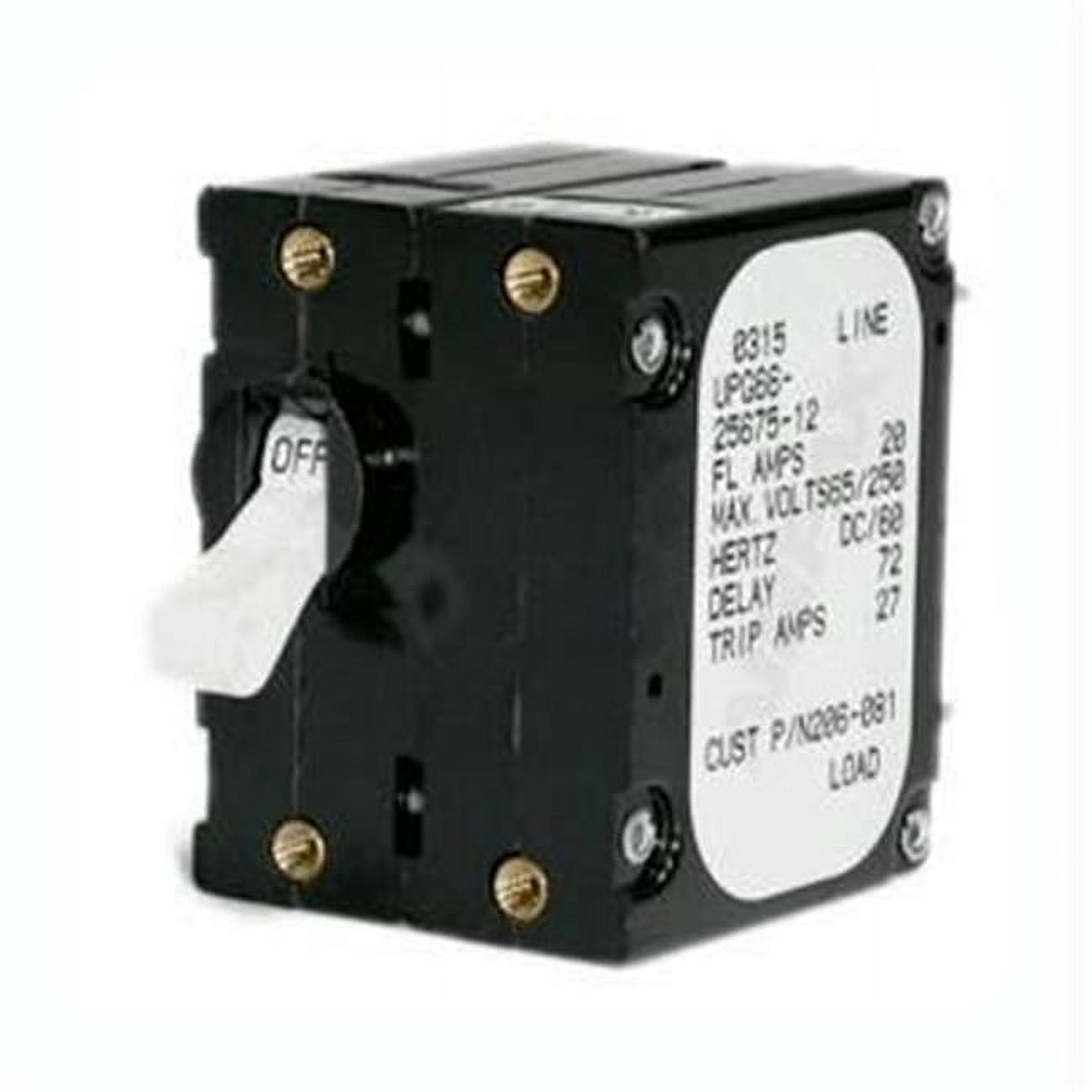 Paneltronics 'A' Frame Magnetic Circuit Breaker - 15 Amps - Double Pole ...
