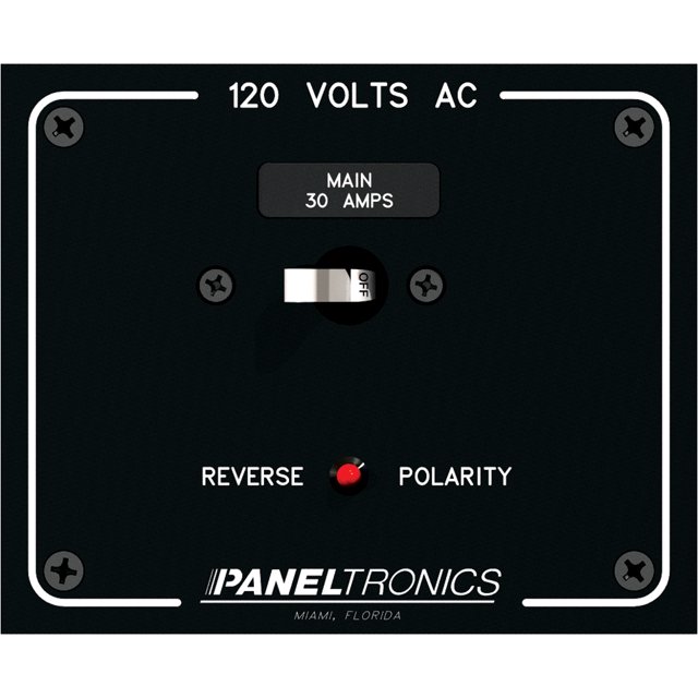 Paneltronics Standard Panel AC Main Double Pole w/30Amp CB & Rever ...