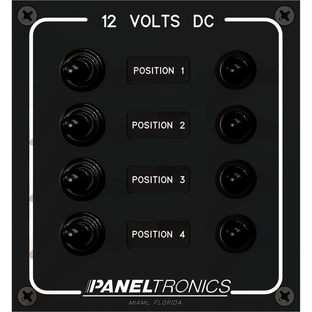 Paneltronics Waterproof Panel - DC 4-Position Toggle Switch & Circ ...